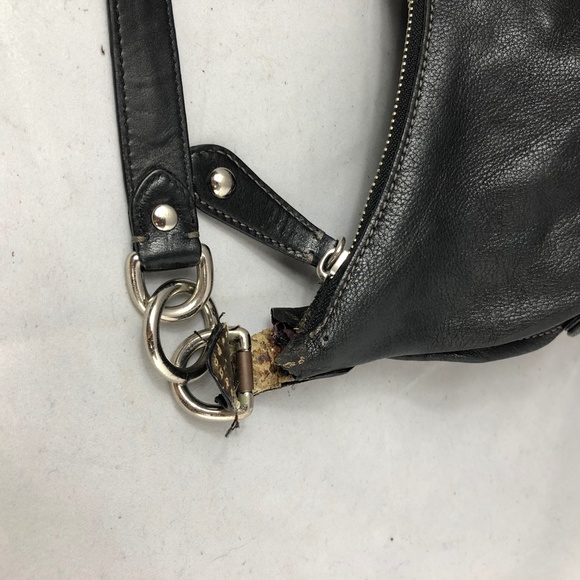 Coach | Bags | Coach 434 Madison Hailey Black Leather Purse Sat | Poshmark